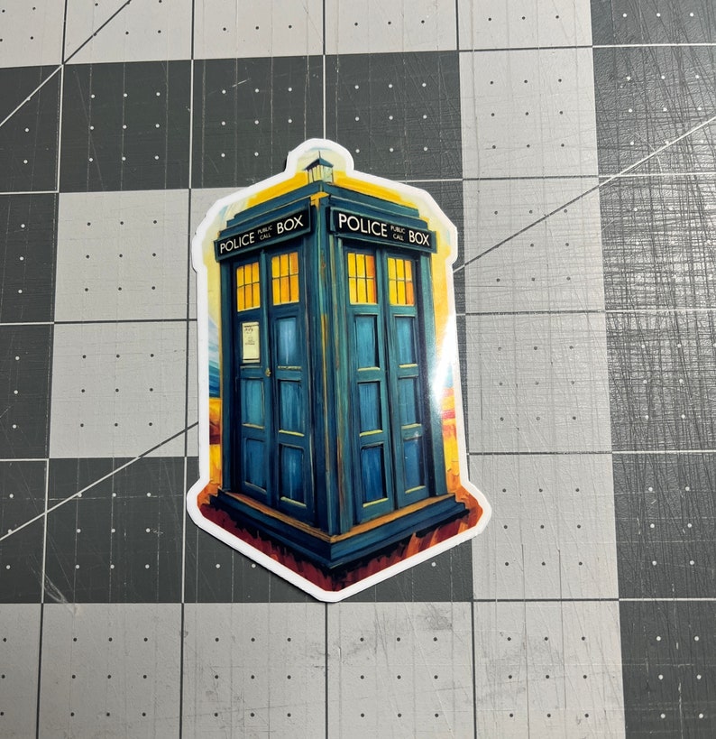 Doctor Who T.A.R.D.I.S. Full Color Sticker - Etsy