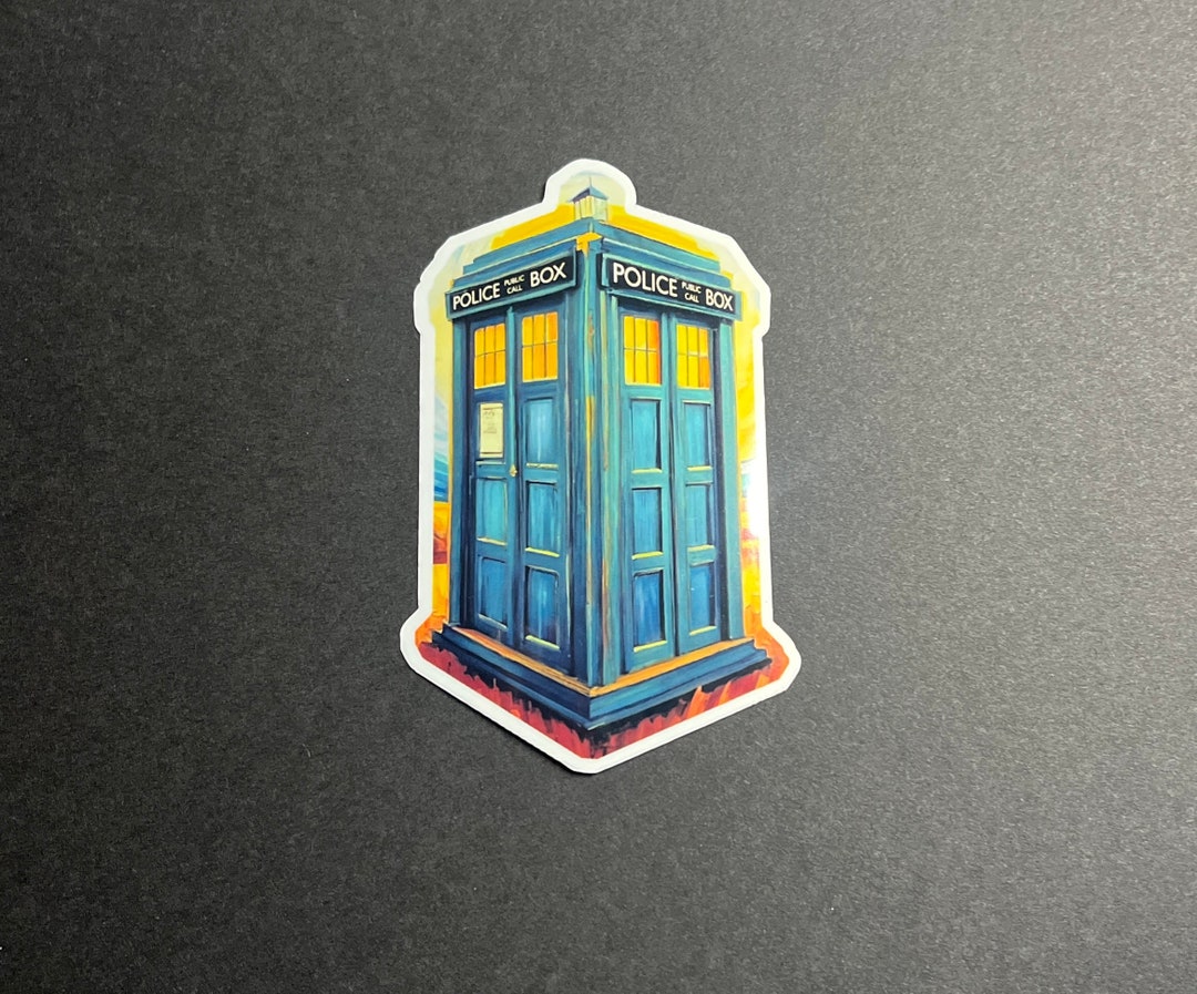 Doctor Who T.A.R.D.I.S. Full Color Sticker - Etsy