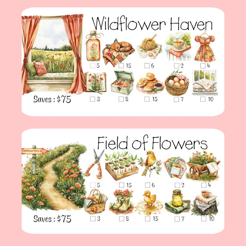 Spring | Savings Challenge | Watercolor | Easter |cash Stuffing | A6 ...