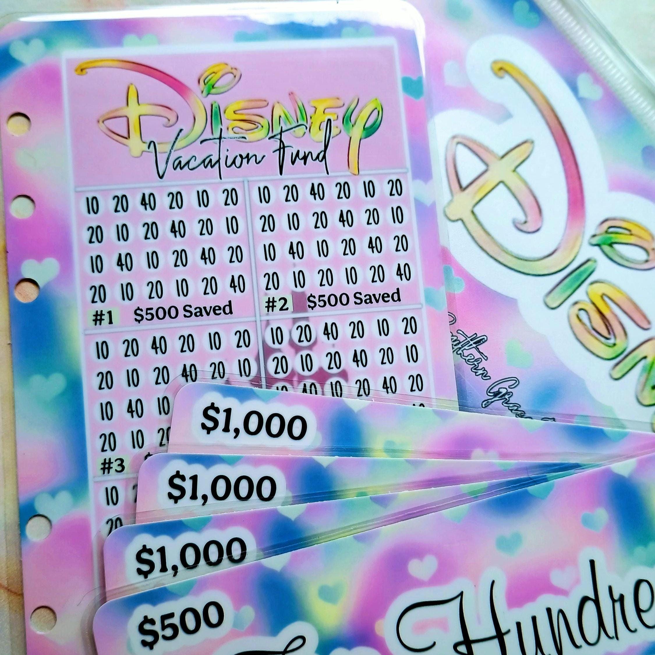 Disney Vacation Dashboard |savings Challenge | Budget Binder | A6 ...