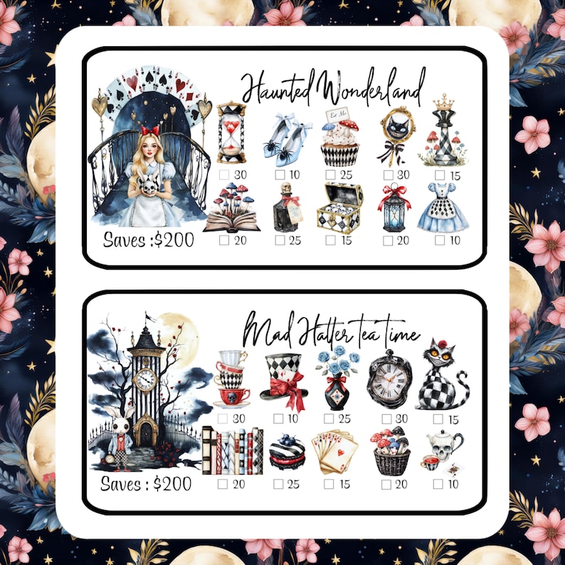 Character | Holiday | Savings Challenge | Watercolor | Halloween ...