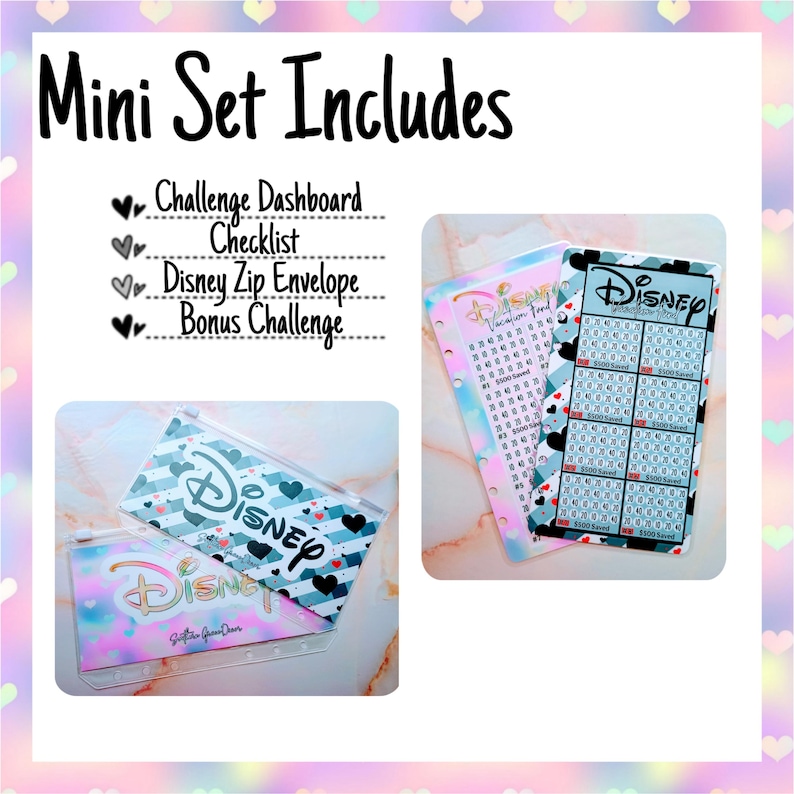 Disney Vacation Dashboard |savings Challenge | Budget Binder | A6 ...