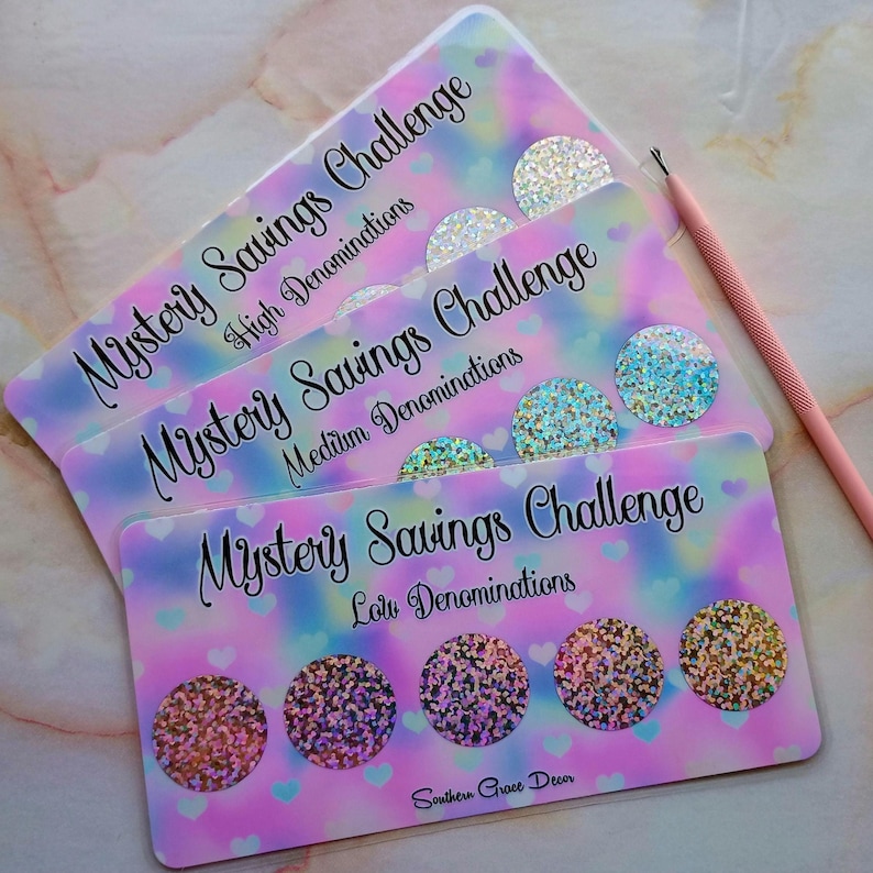 Mystery Scratch off Savings Challenge: Low Denominations - Etsy
