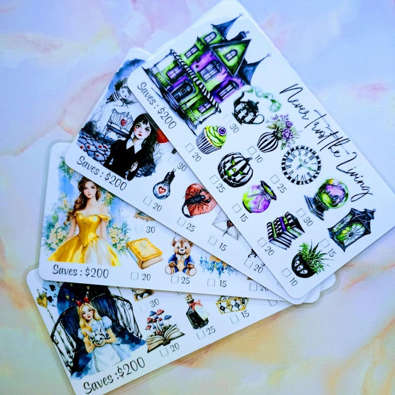 Character | Holiday | Savings Challenge | Watercolor | Halloween ...