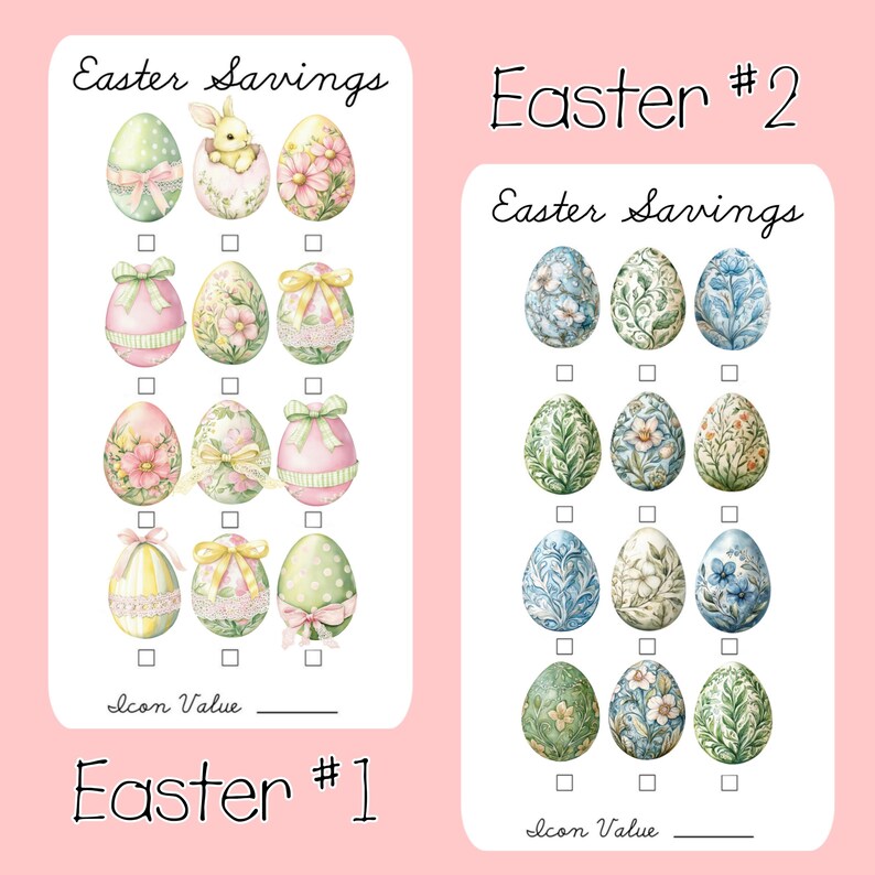 Spring | Savings Challenge | Watercolor | Easter |cash Stuffing | A6 ...