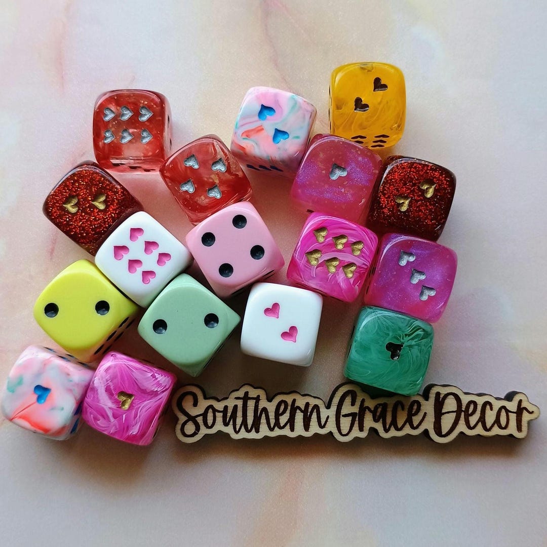 Heart Pip Dice: Savings Challenge Game Die - Etsy