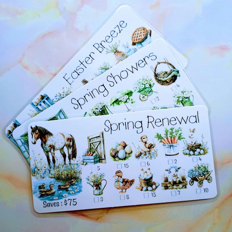 Spring | Savings Challenge | Watercolor | Easter |cash Stuffing | A6 ...