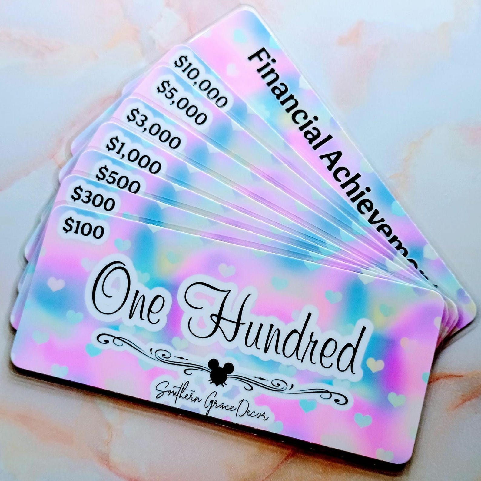 Laminated Savings Challenge Placeholders: Rainbow Budget Binder Tracker ...