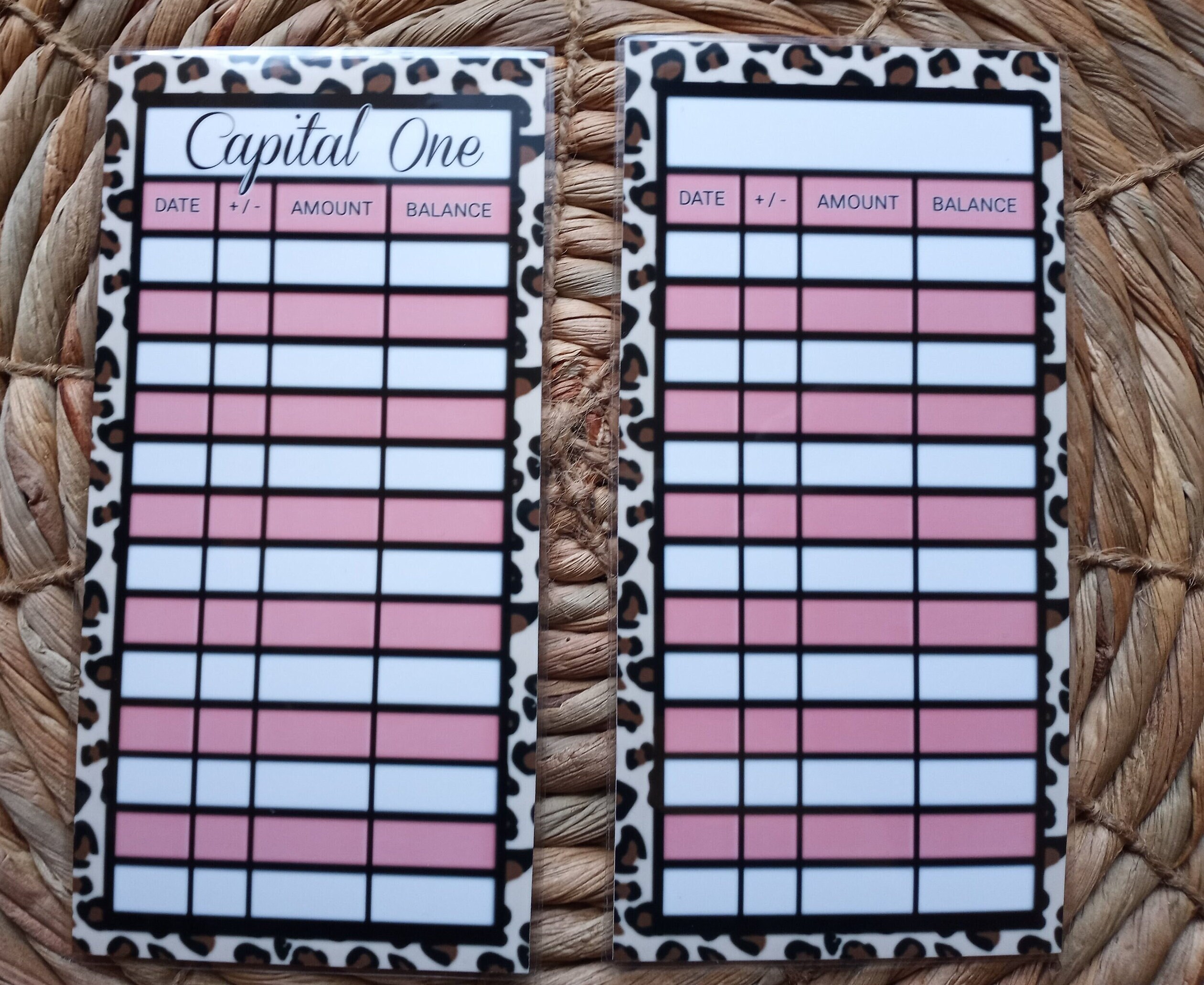 Personalized laminated Cash Tracker Leopard Pink Budget Binder A6 Cash ...