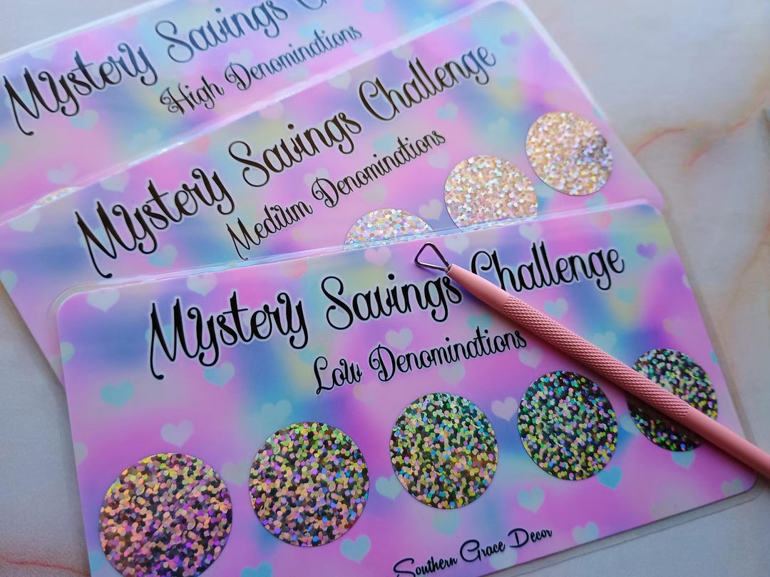 Mystery Scratch off Savings Challenge: Low Denominations - Etsy