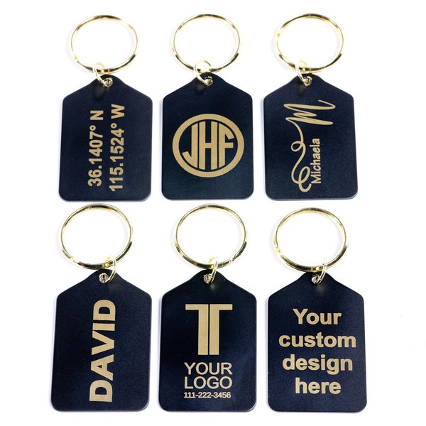 Gold Logo Keychain - Etsy