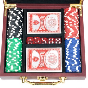 Personalized Poker Gift Set, Custom Engraved Poker Game Box, W/poker ...