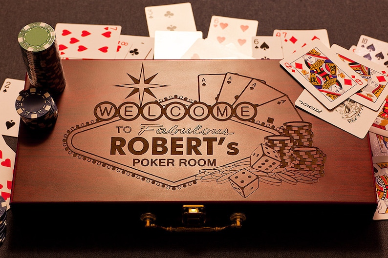 Personalized Poker Gift Set Custom Engraved Poker Game Box - Etsy
