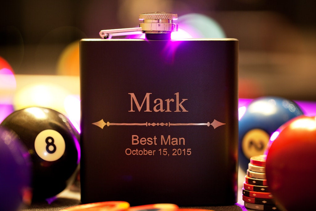 Groomsmen Gift Flask Set Personalized Flask Groomsmen Gifts | Etsy
