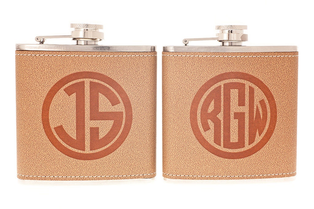 Personalized Monogram Flask Custom Engraved Hip | Etsy