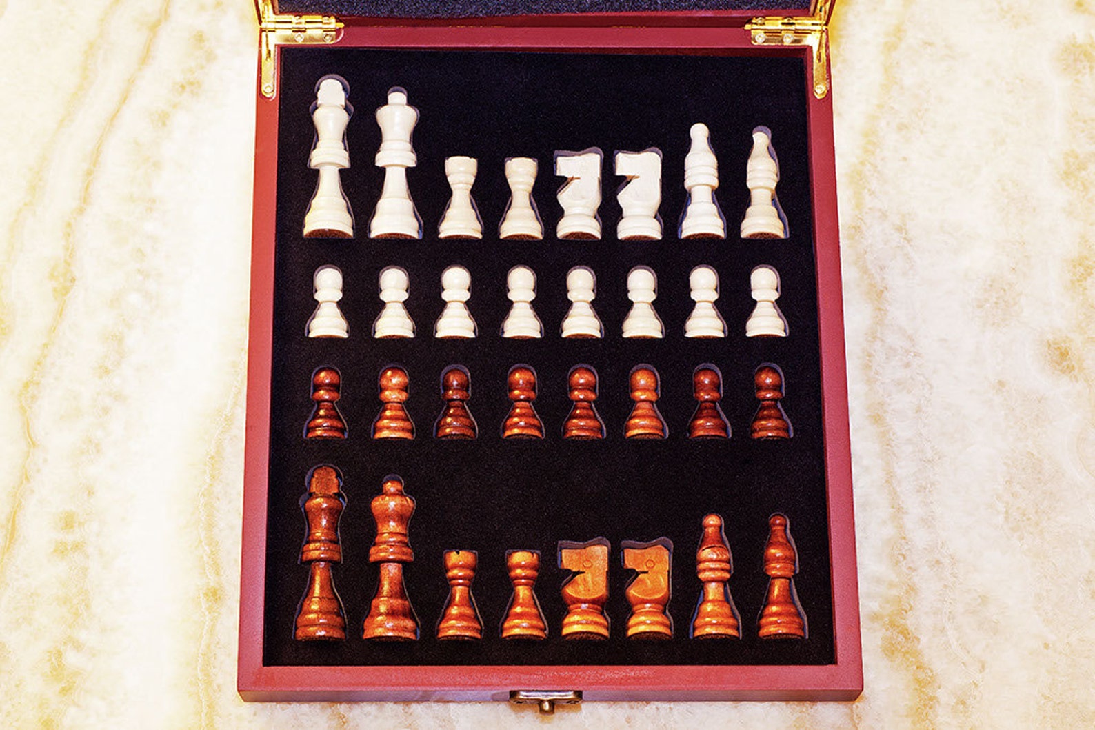 Personalized Chess Set "king +knight", Custom Engraved Rosewood Travel ...
