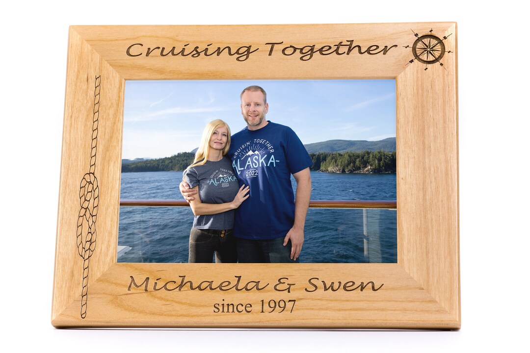 Personalized Picture Frame Cruising Together, Anniversary Gift, Cruise ...