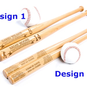 Personalized Junior 18” Baseball Bat, Gift for Baseball Team & Coach ...
