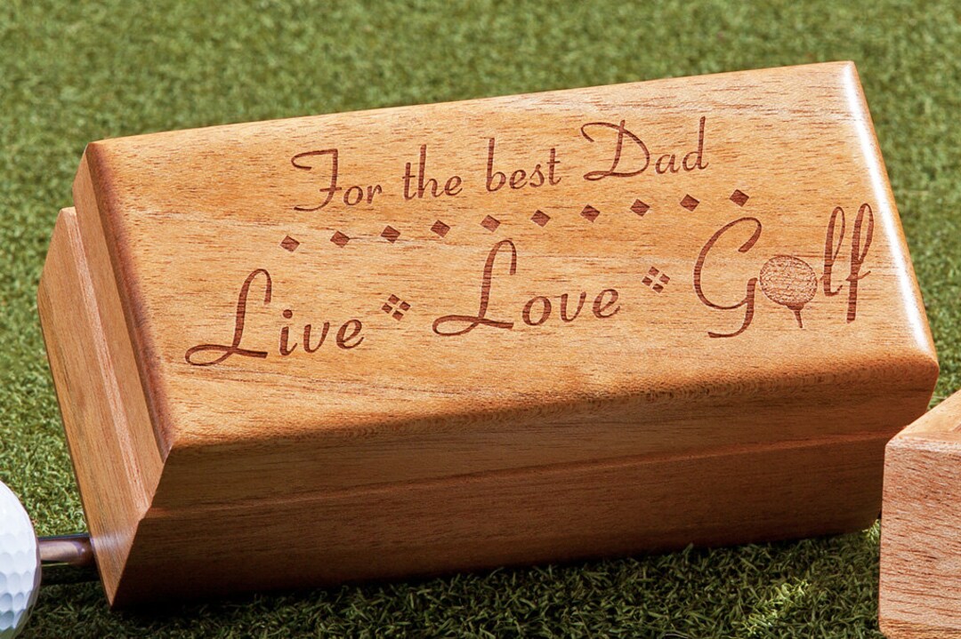 Fathers Day: Personalized Golfball Gift Box "live-love-golf", Custom ...