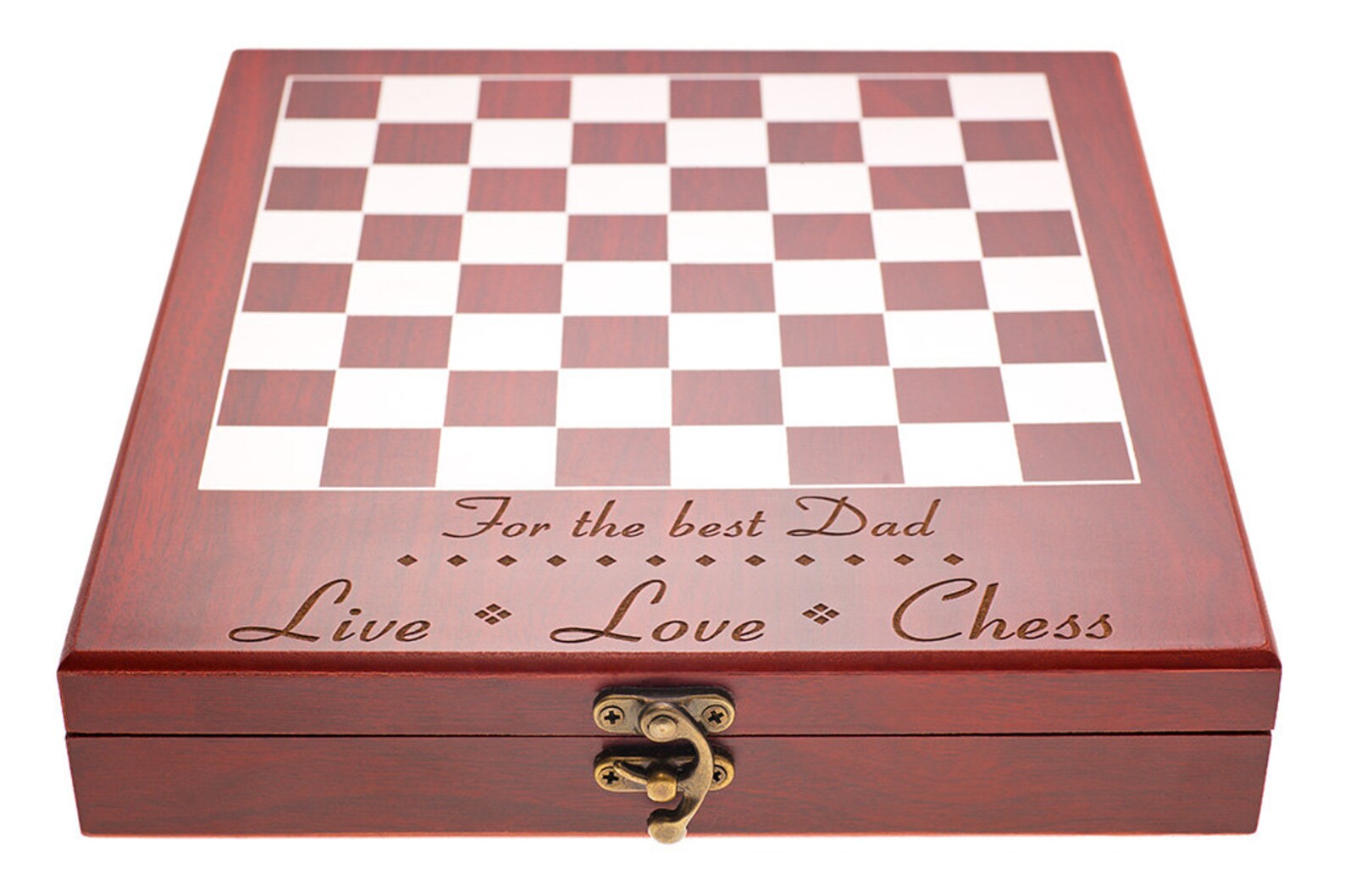 Personalized Christmas Chess Set, Customized Travel Chess Board, Unique ...