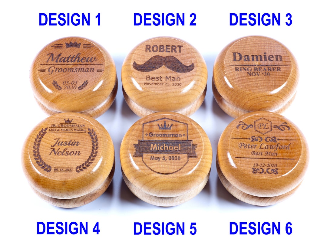 Personalized Groomsmen Yoyo, Customized Ring Bearer Gift, Junior ...
