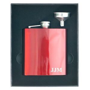 Personalized Flask Gift Box With "initial" Flask, Gift for Guys ...