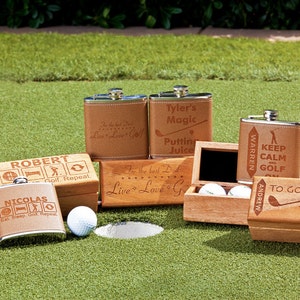 Personalized Golf Ball Gift Box "to Golf - That's All", Custom Engraved ...
