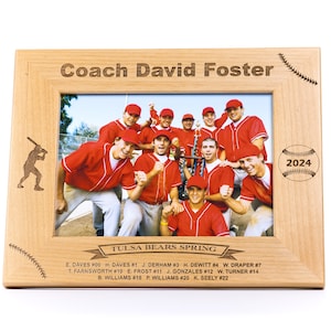 Personalized Baseball Team Picture Frame, Coach Gift, Youth Sports Team ...
