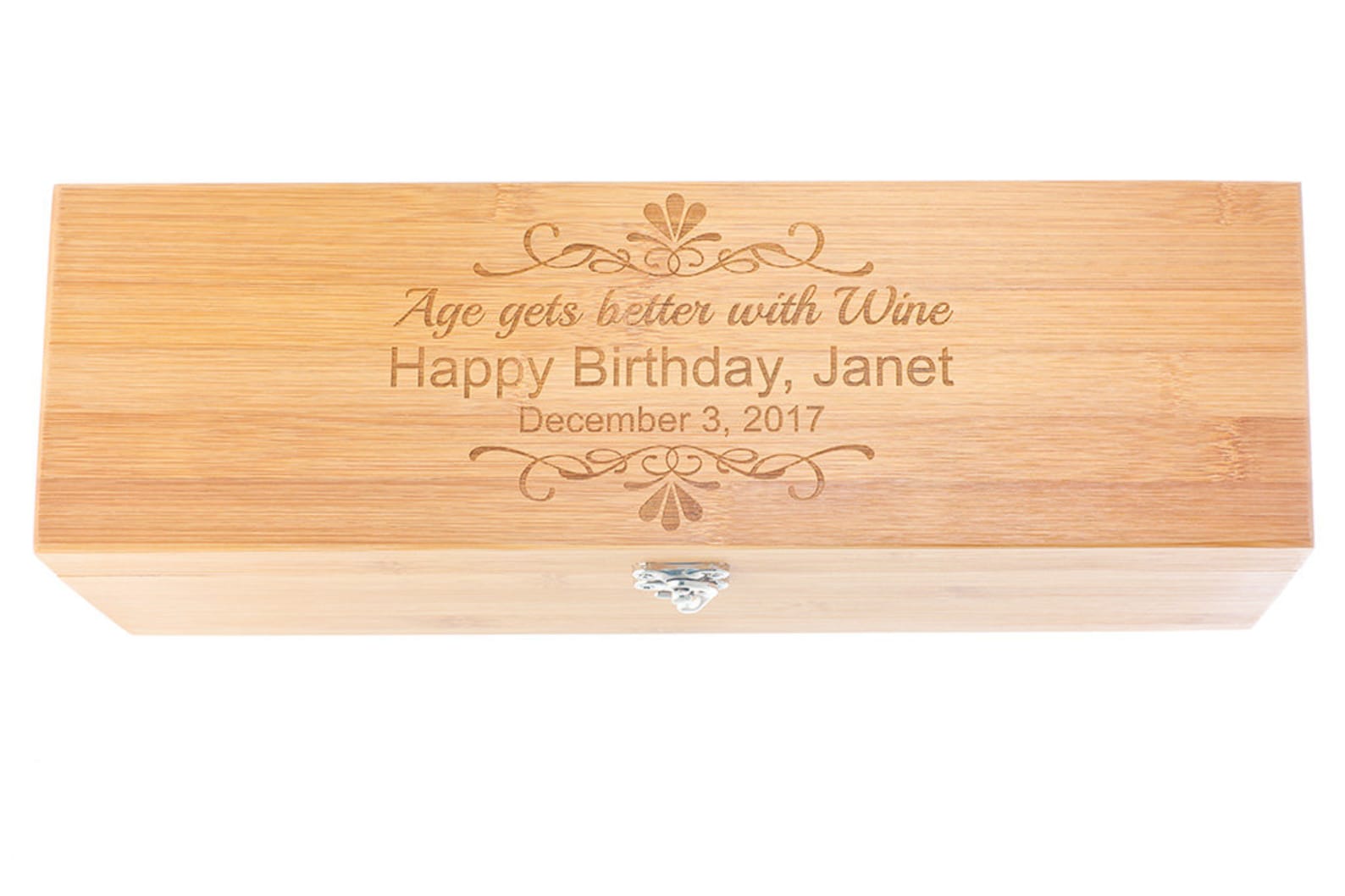 Personalized Bamboo Wine Box With Tools, Custom Engraved Family Gift ...