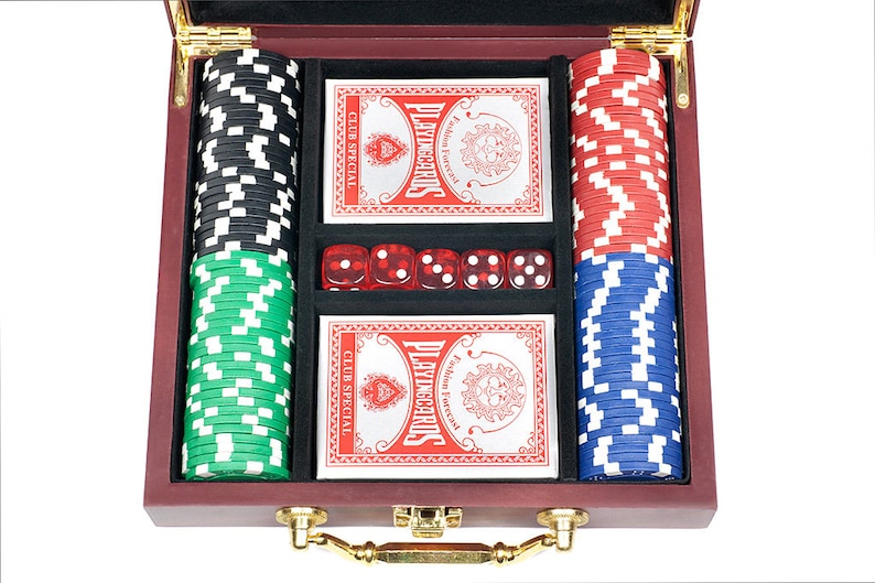 Personalized Poker Gift Set, Customized Poker Game Box, W/ Chips /w ...