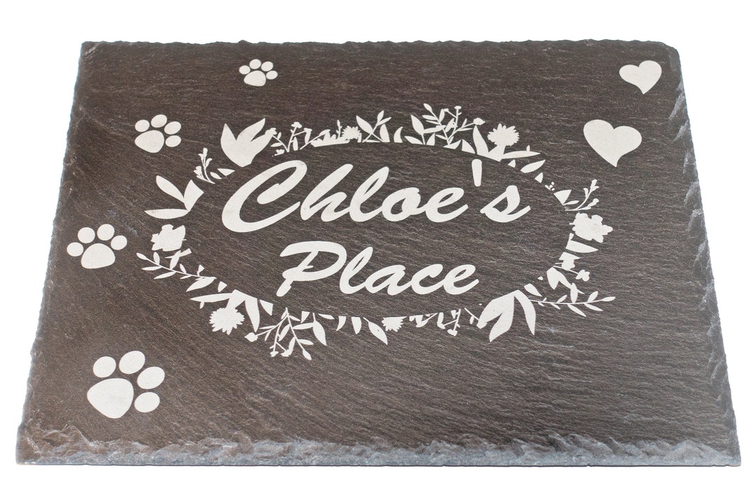 Personalized Memorial Slate Plaque, Slate Stone Plaque, Custom Sign ...