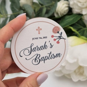 Floral Baptism Favors, Personalized Refrigerator Magnets, Autumn ...
