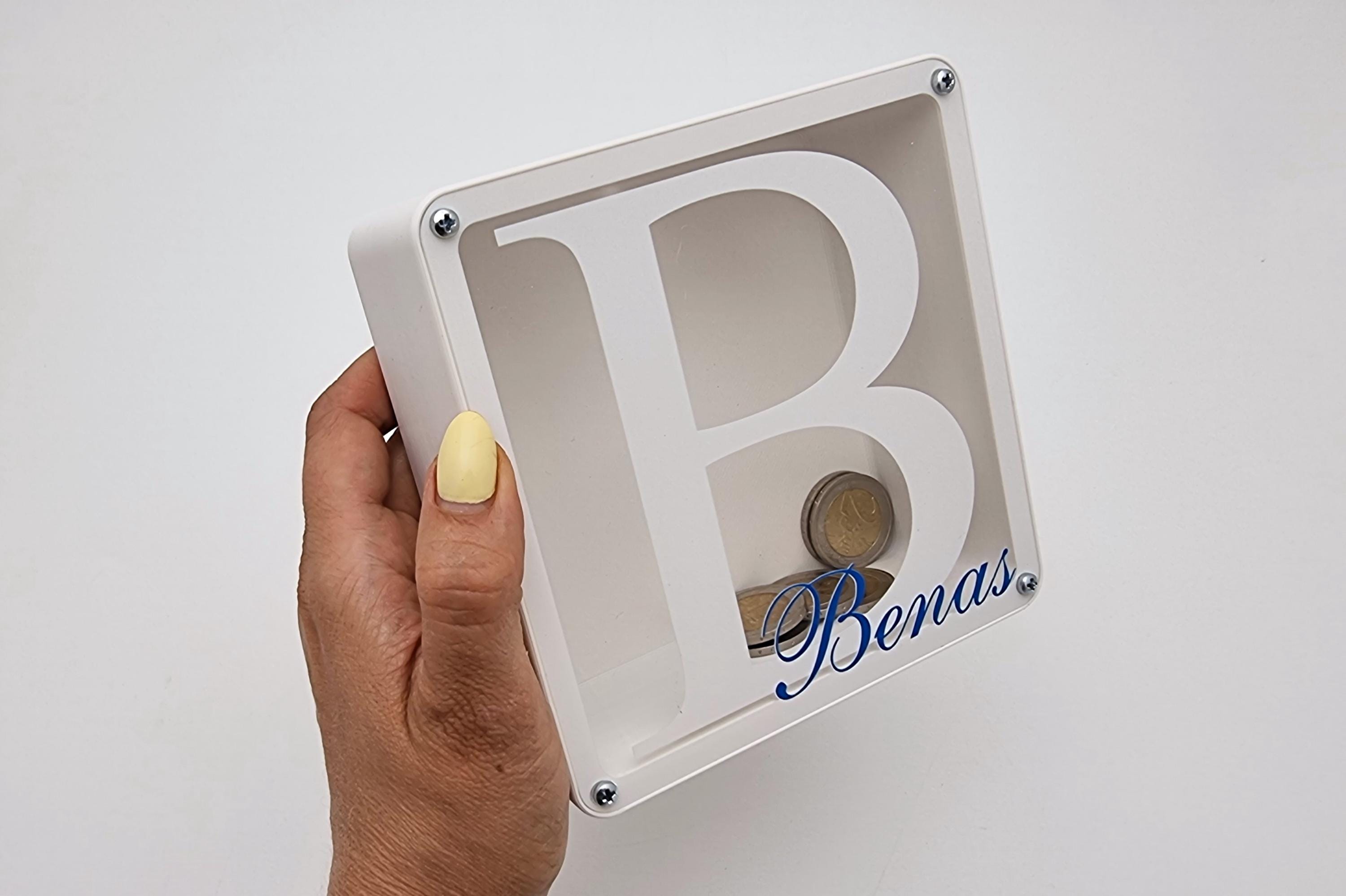 Personalized Letter Piggy Bank, Custom Initial Money Box for Kids ...