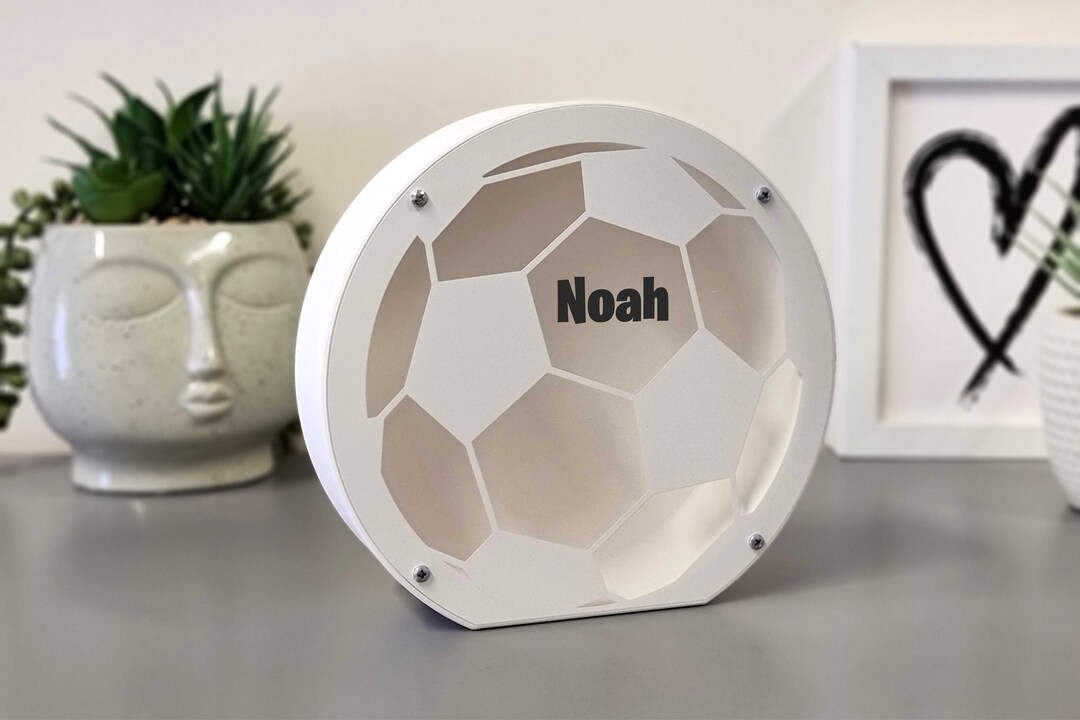 Soccer Piggy Banks for Boys Personalized, Custom Football Gift for ...