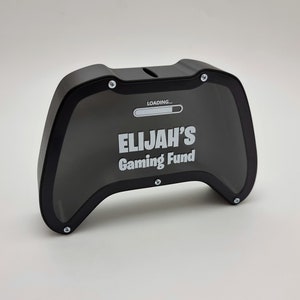 3D Printed Piggy Bank Gaming Controller, Personalized Gaming Fund Money ...