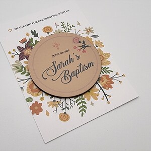 Floral Baptism Favors, Personalized Refrigerator Magnets, Autumn ...