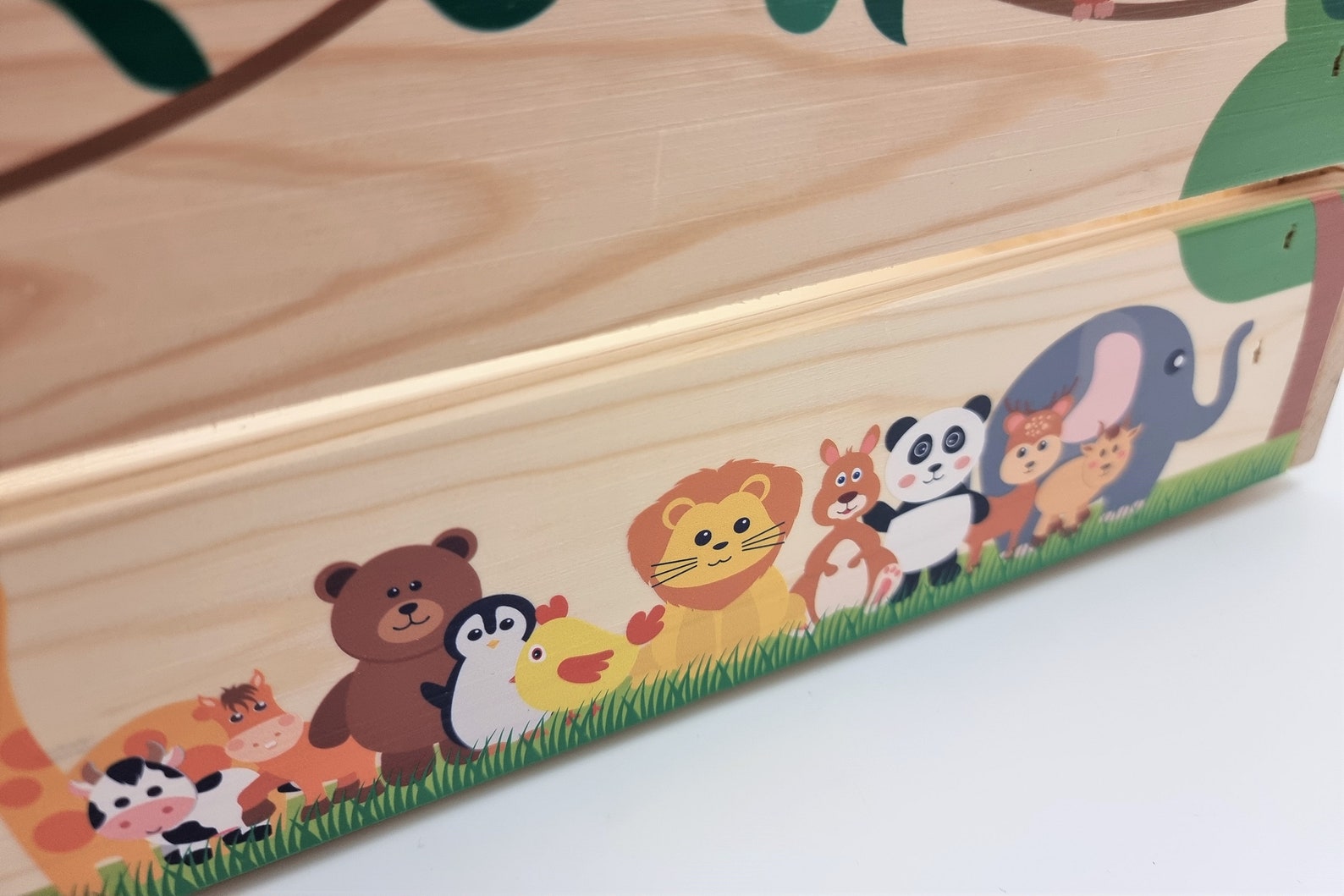Kids Book Crate Jungle Book Storage Box Personalized - Etsy