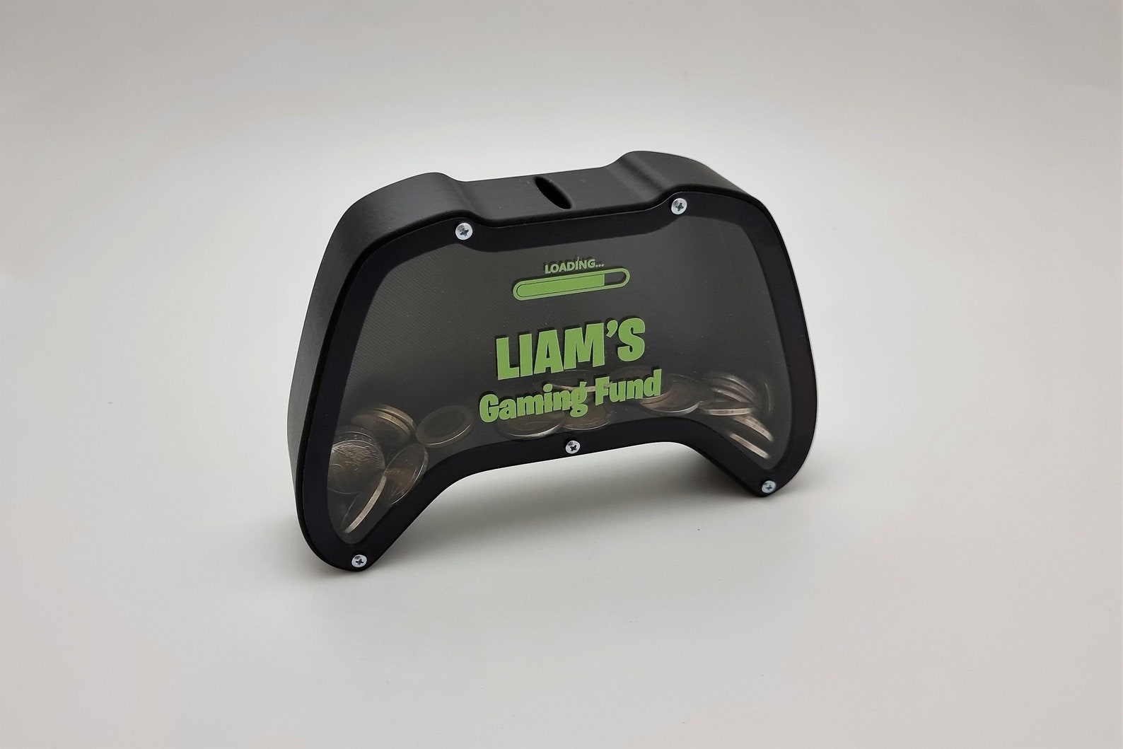 3D Printed Piggy Bank Gaming Controller, Personalized Gaming Fund Money ...