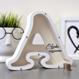 3d Printed Piggy Bank | Letter Money Box | Personalized Gift for Boy or ...