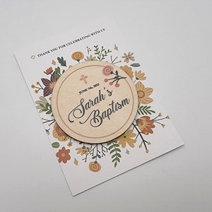 Floral Baptism Favors, Personalized Refrigerator Magnets, Autumn ...