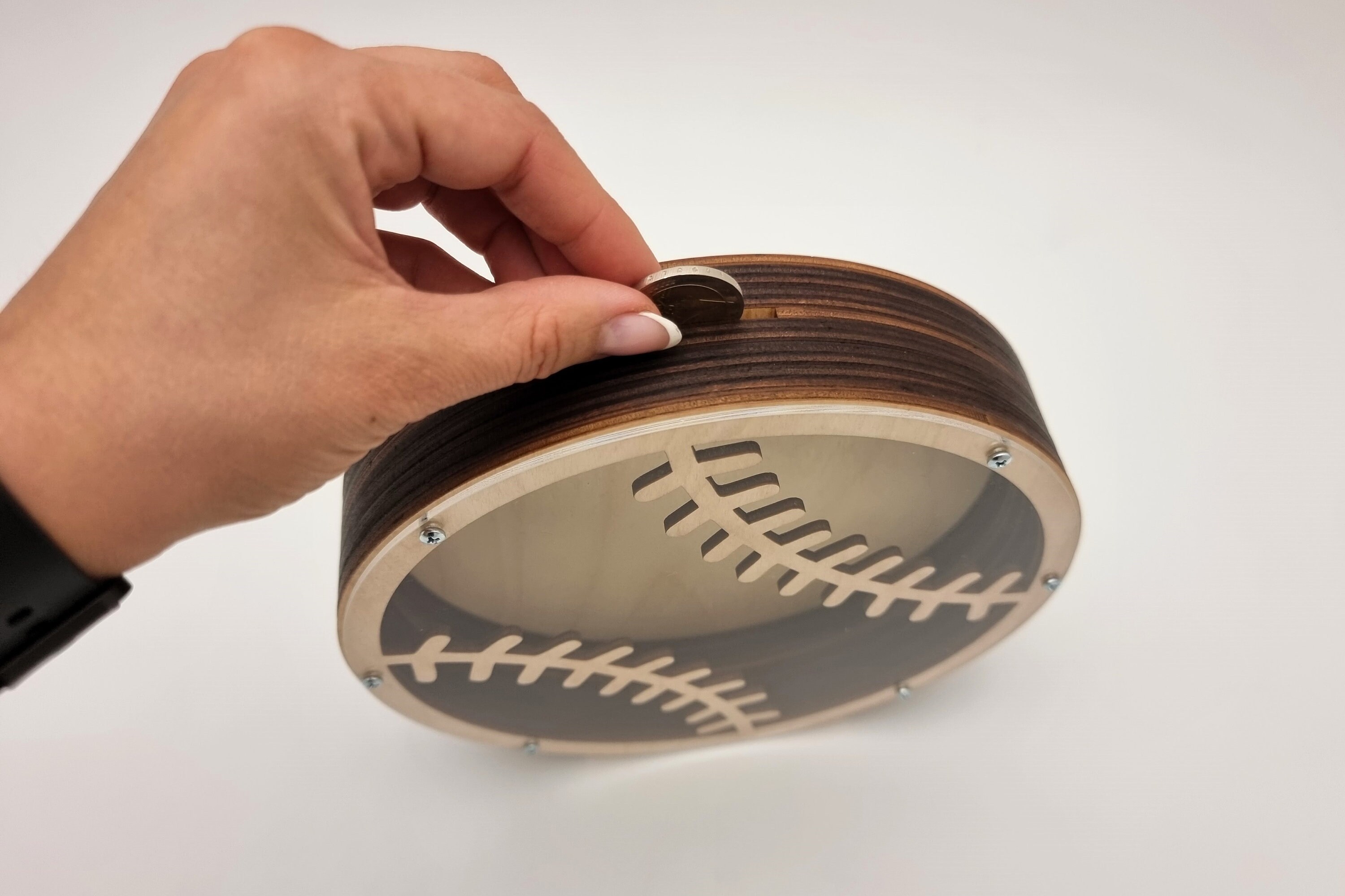 Baseball Piggy Bank Personalized - Custom Wooden Money Box, Sports Gift ...
