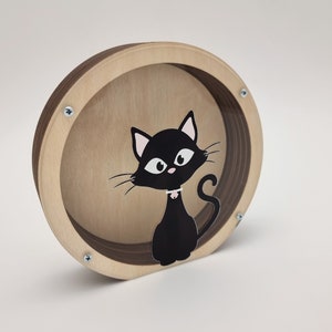 Cat Money Box, Wooden Personalized Gift - Etsy
