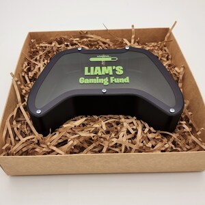 3D Printed Piggy Bank Gaming Controller, Personalized Gaming Fund Money ...