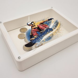 Personalized Snowboard Gift, 3d Printed Piggy Bank Made of PLA Plastic ...