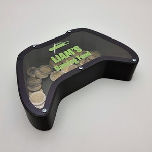 3D Printed Piggy Bank Gaming Controller, Personalized Gaming Fund Money ...