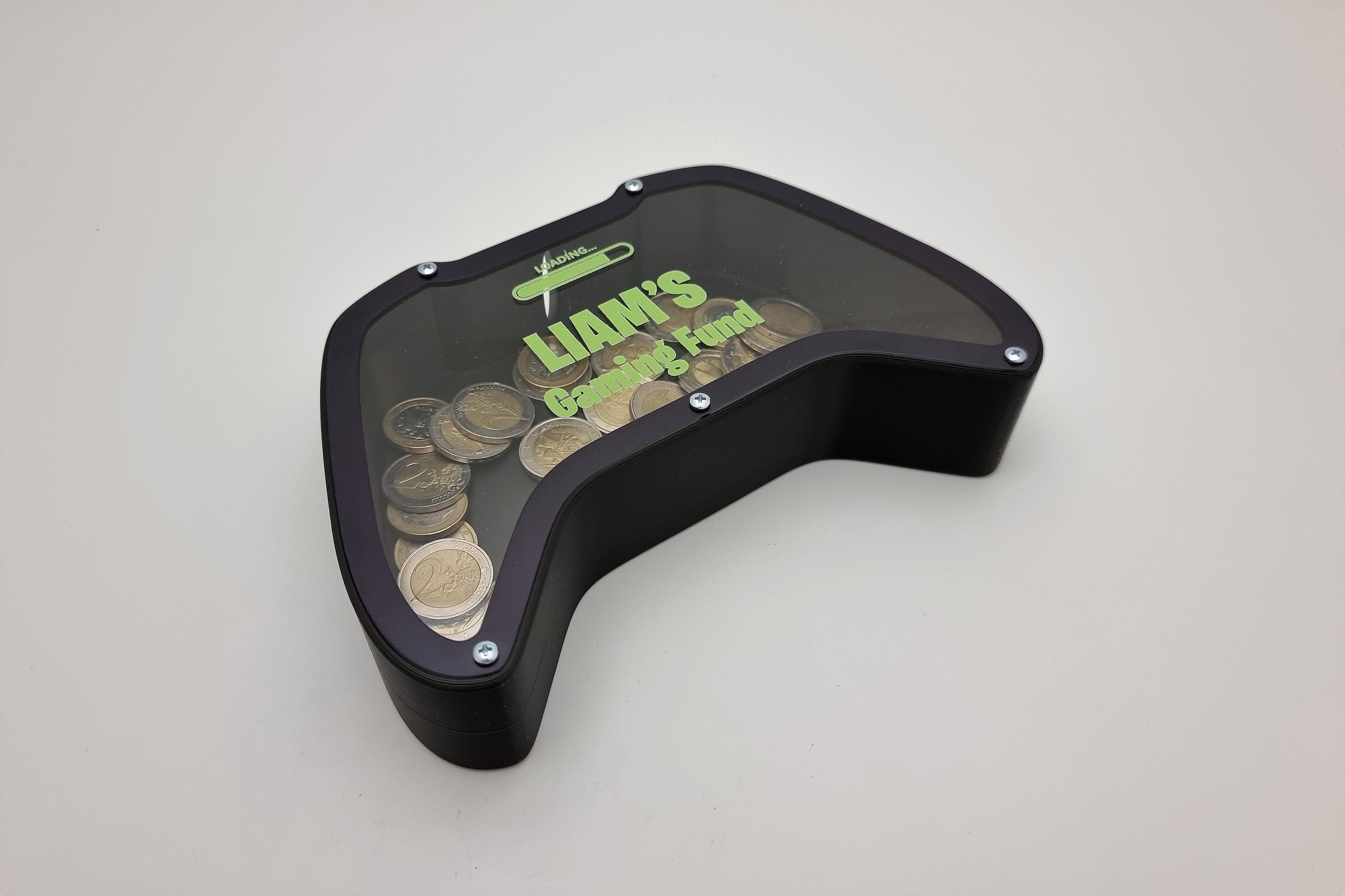 3D Printed Piggy Bank Gaming Controller, Personalized Gaming Fund Money ...