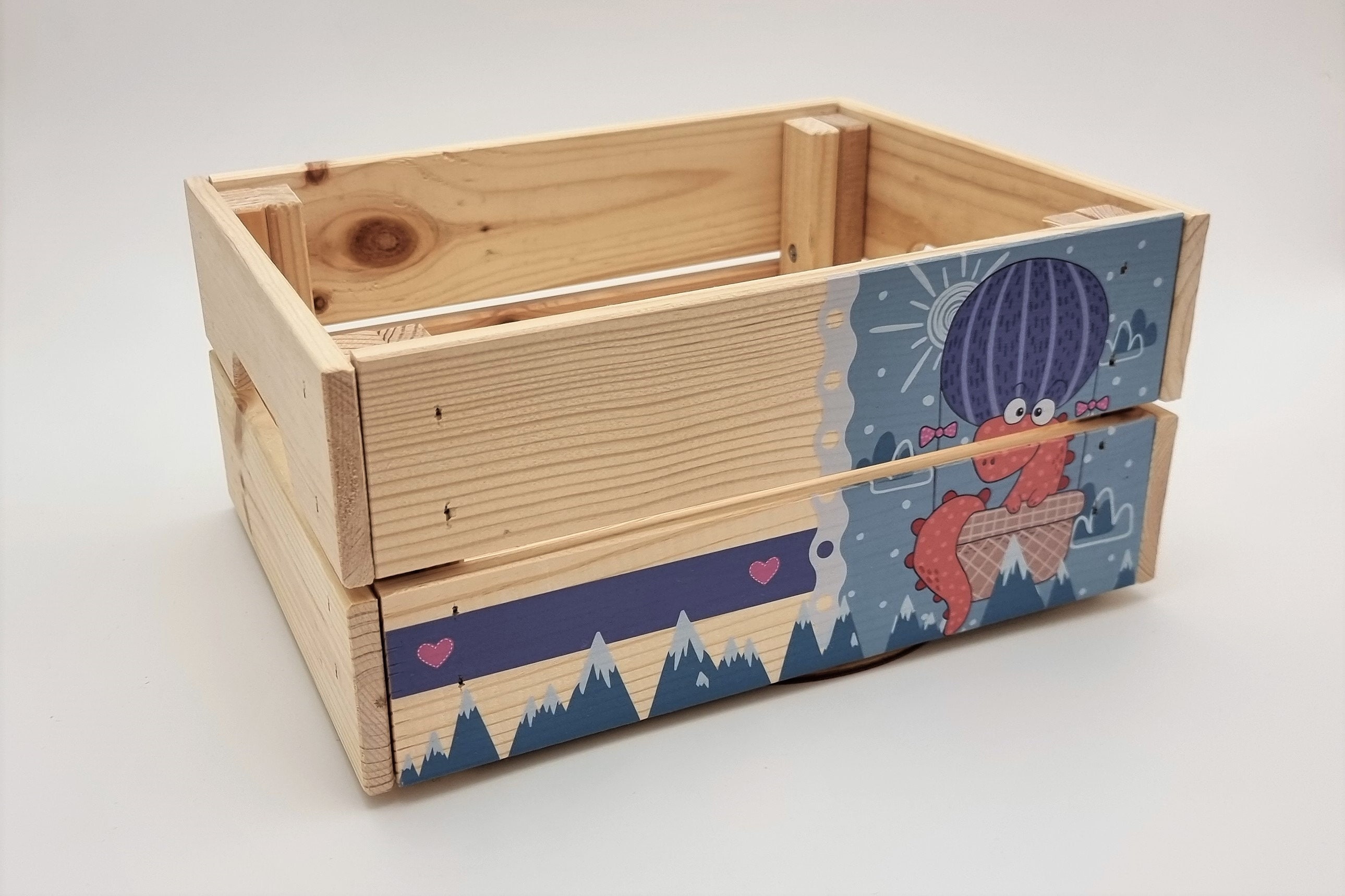 Book Storage Box Personalized Kids Book Storage Crate - Etsy