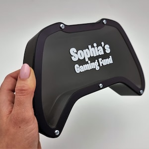 3D Printed Piggy Bank Gaming Controller, Personalized Gaming Fund Money ...