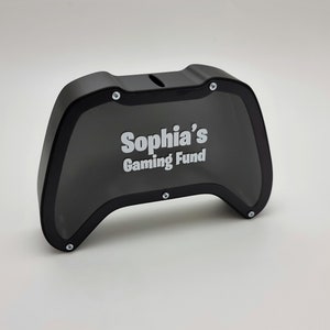 3D Printed Piggy Bank Gaming Controller, Personalized Gaming Fund Money ...