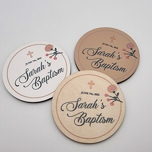 Floral Baptism Favors, Personalized Refrigerator Magnets, Autumn ...